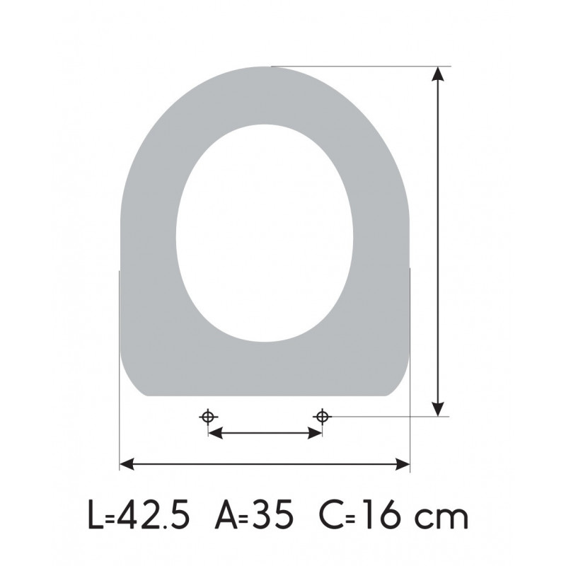 Abattant WC de rechange pour WC JACOB DELAFON Altair bleu électrique